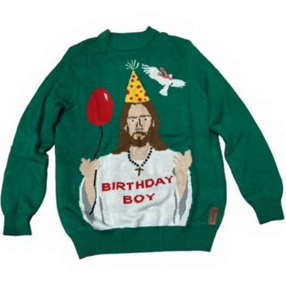 Tipsy Elves | Sweaters | Tipsy Elves Mens Christmas Sweater Jesus ...
